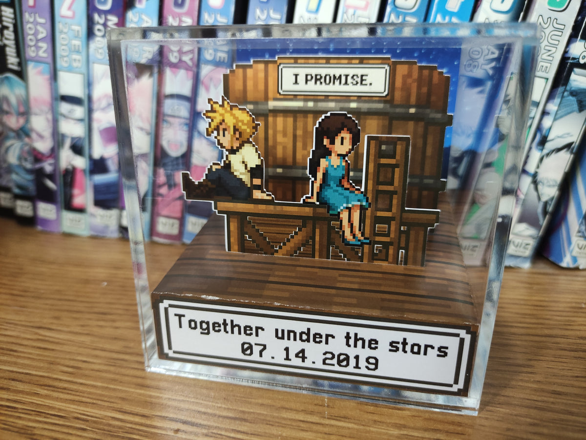 CUSTOMIZABLE Final Fantasy Cloud and Tifa – Pixel Package